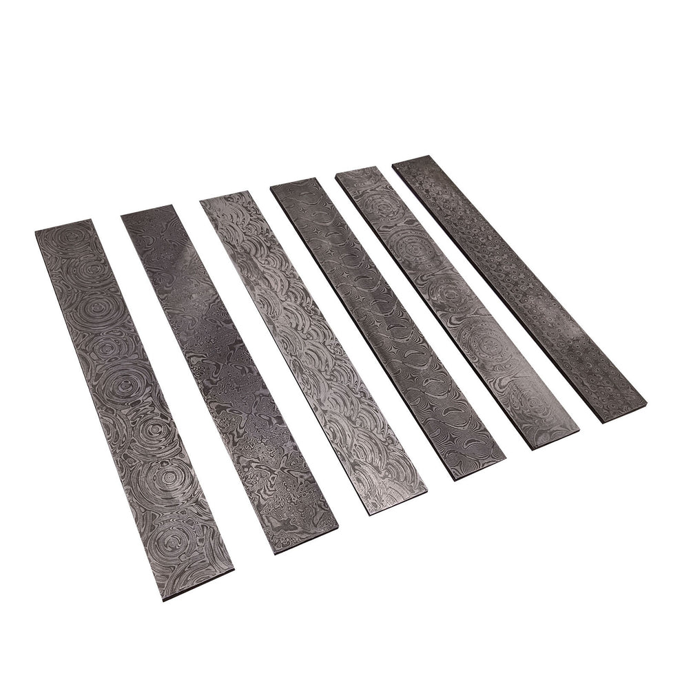 Hard Unfilled Damascus Steel Billet Bar Blank Knife Blade Diy Materia ...