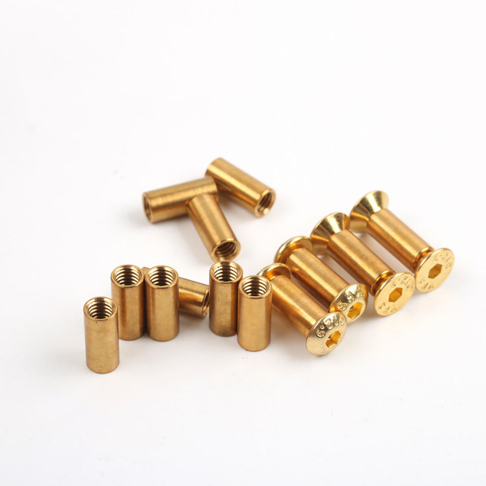 10 Flat/Round Head Screw Bolt Rivets Make Knife Handle Hex forming fas ...